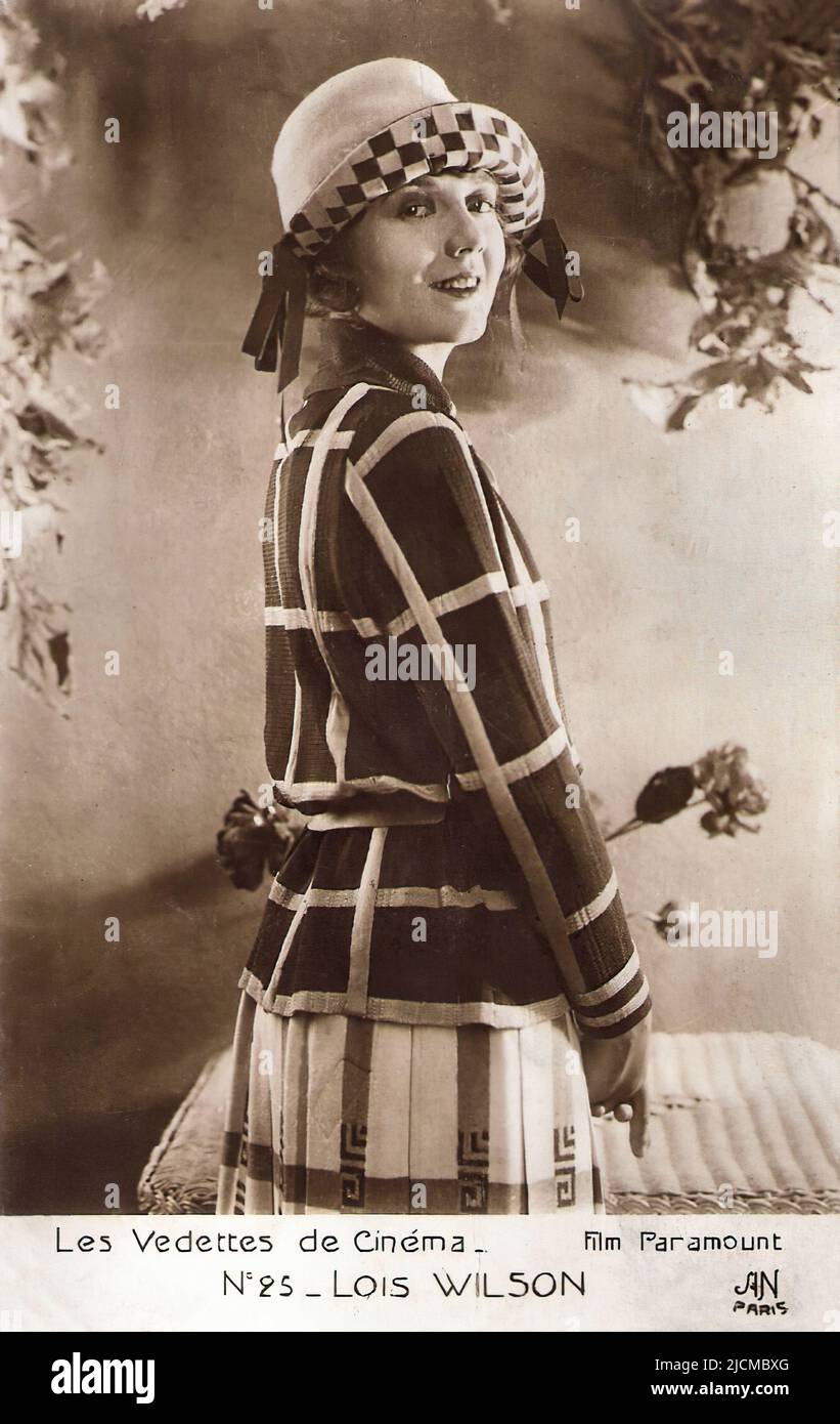 Portrait of Lois Wilson - Silent Hollywood era Stock Photo - Alamy