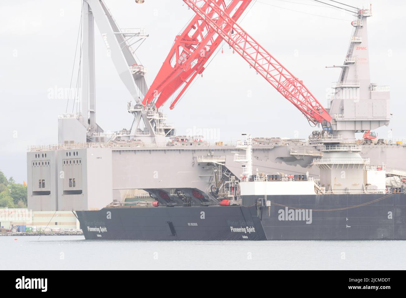 Pioneering Spirit, Crane Ship, IMO 9593505, MMSI 249110000, Leirvik ...