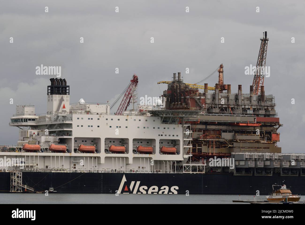 Pioneering Spirit, Crane Ship, IMO 9593505, MMSI 249110000, Leirvik ...