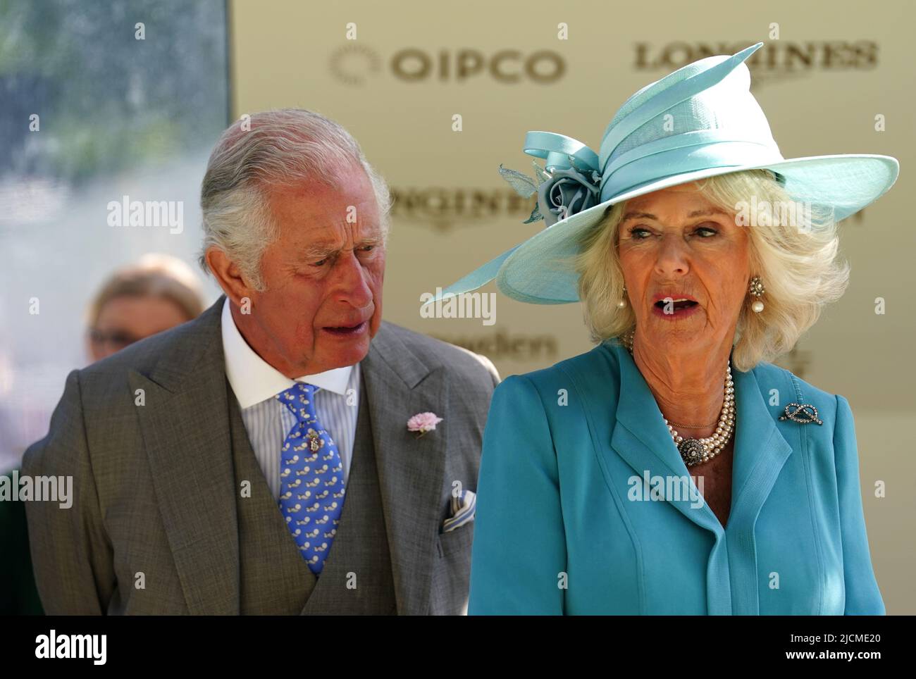 The Prince of Wales and The Duchess of Cornwall present the trophy for ...