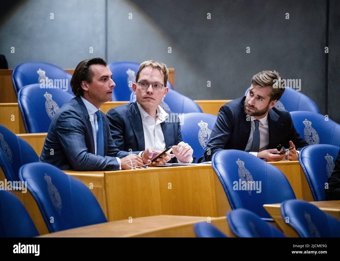 2022-06-14 14:49:55 THE HAGUE - (VLNR) Thierry Baudet (FvD), Pepijn van ...