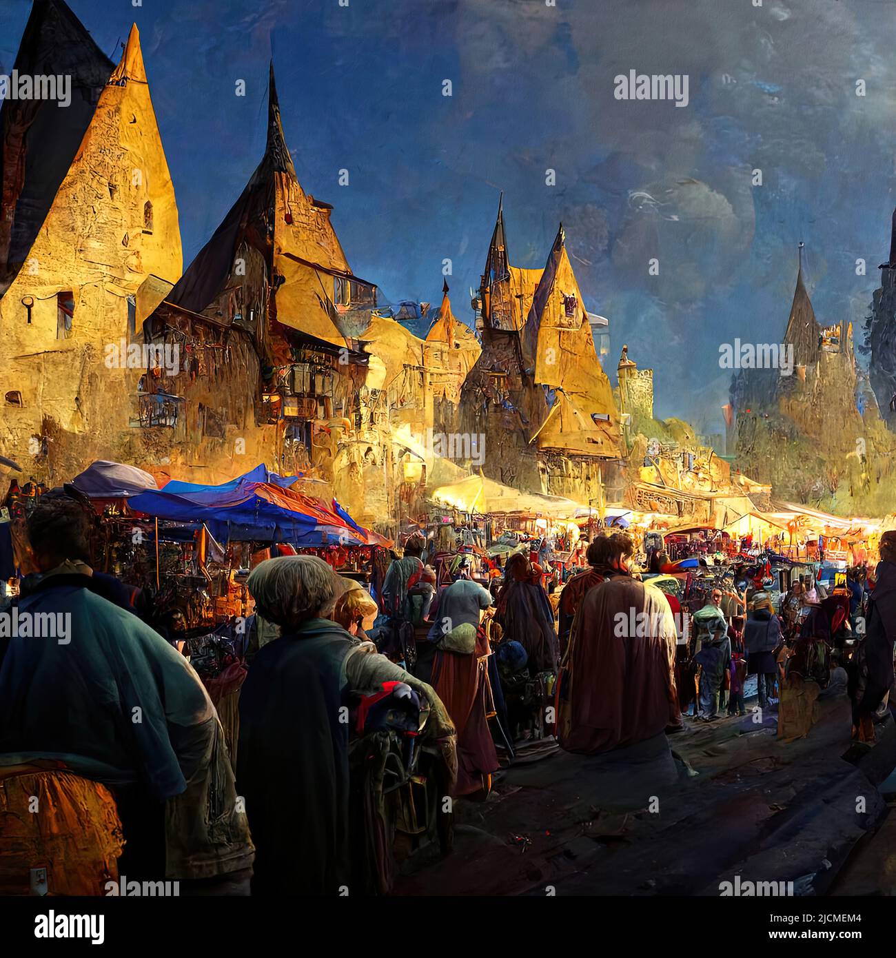 Medieval fantasy castle hi-res stock photography and images - Alamy
