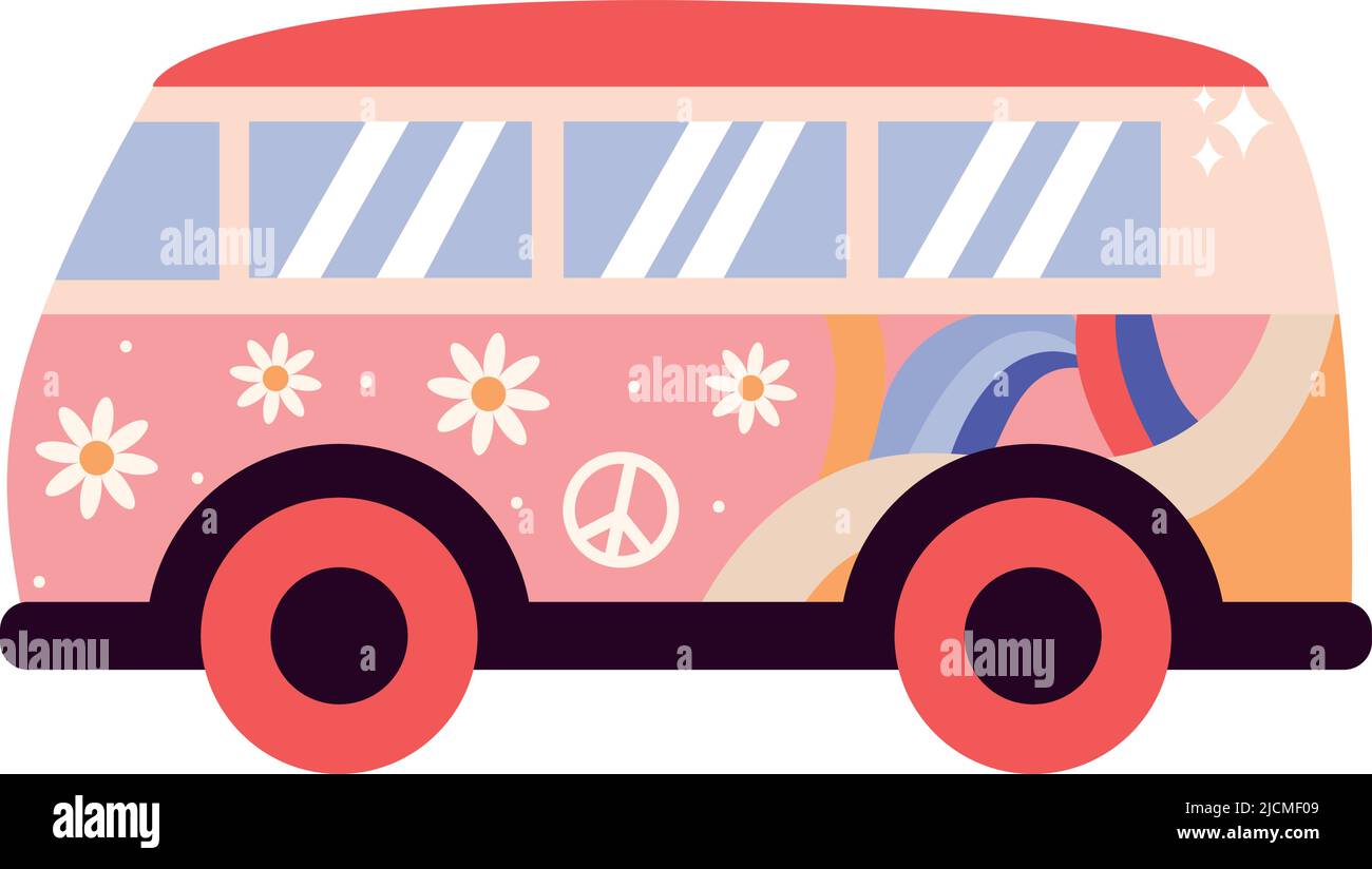 hippie van design Stock Vector Image & Art - Alamy