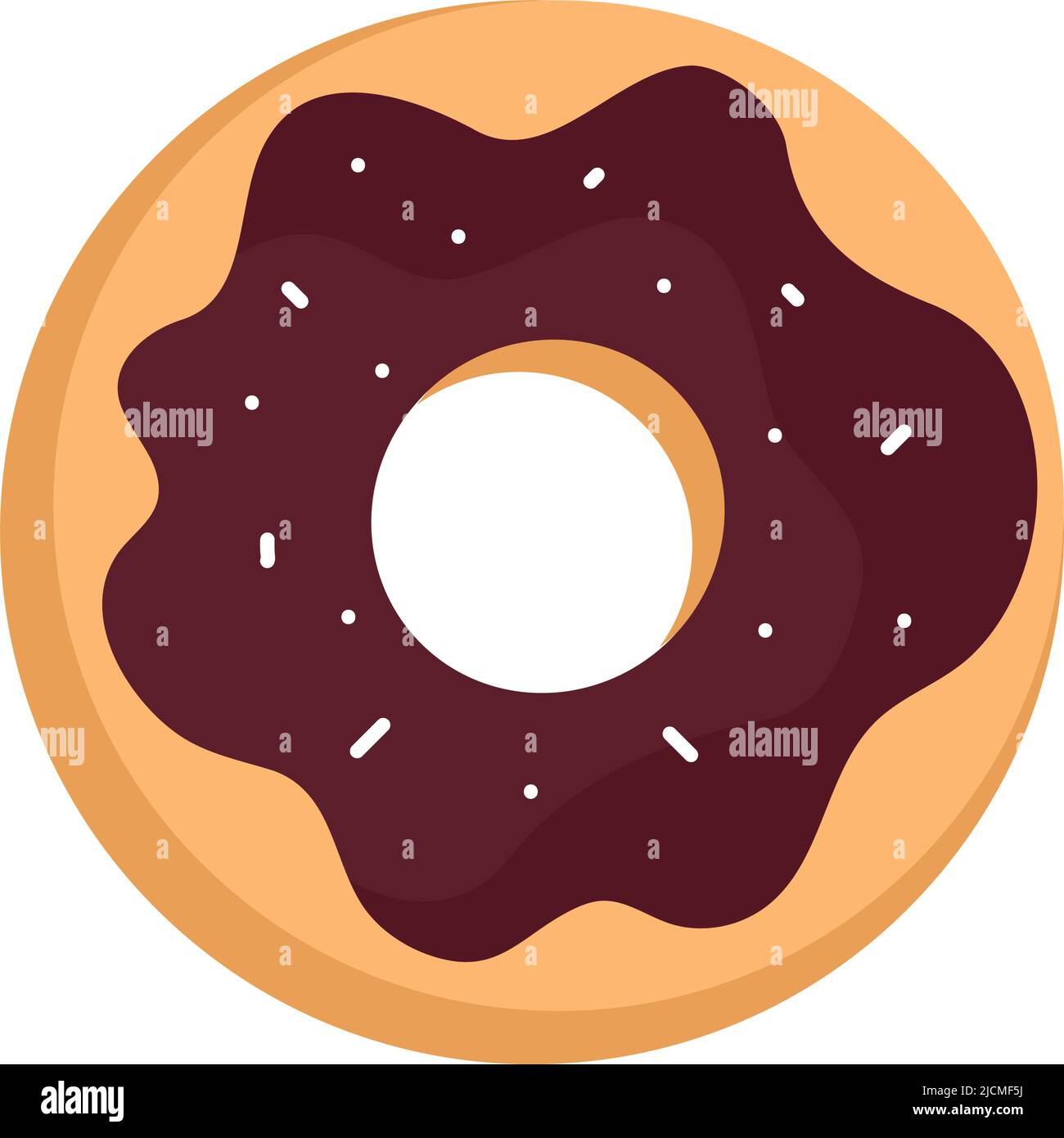 chocolate donut illustration Stock Vector Image & Art - Alamy