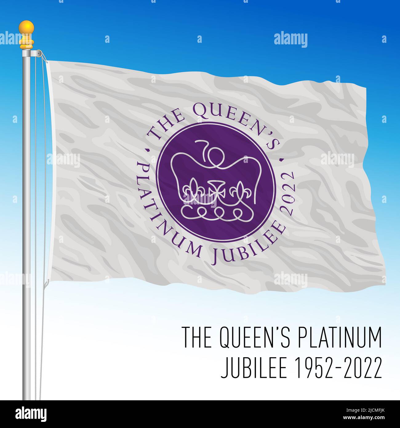 Queen elizabeth platinum jubilee logo hi-res stock photography and ...