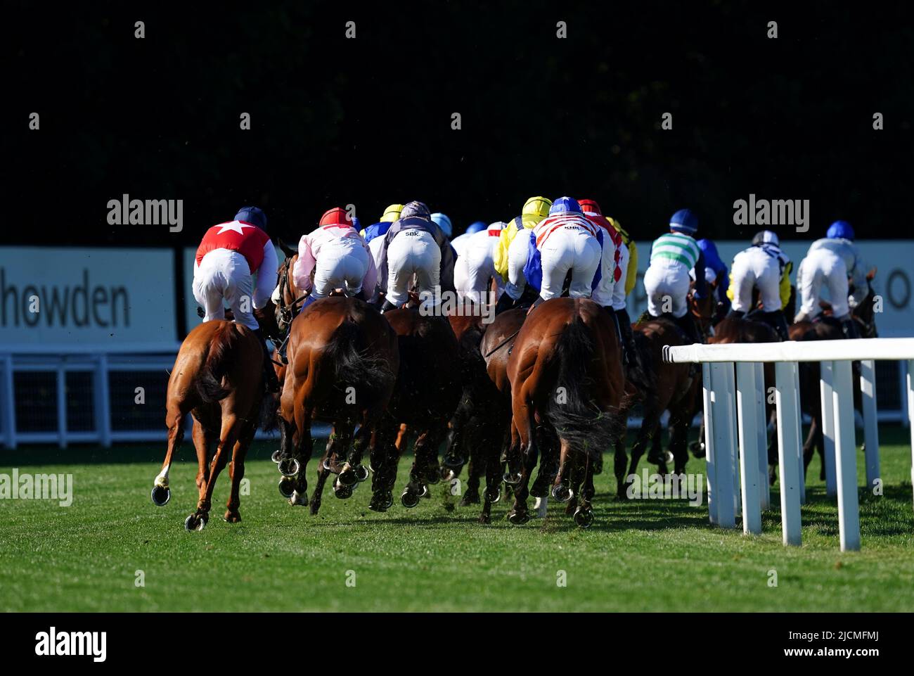 Runners and riders in the Ascot Stakes during day one of Royal Ascot at ...