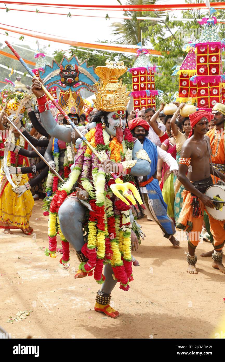 Indian Male Devotee at temple Stock Photo - Alamy
