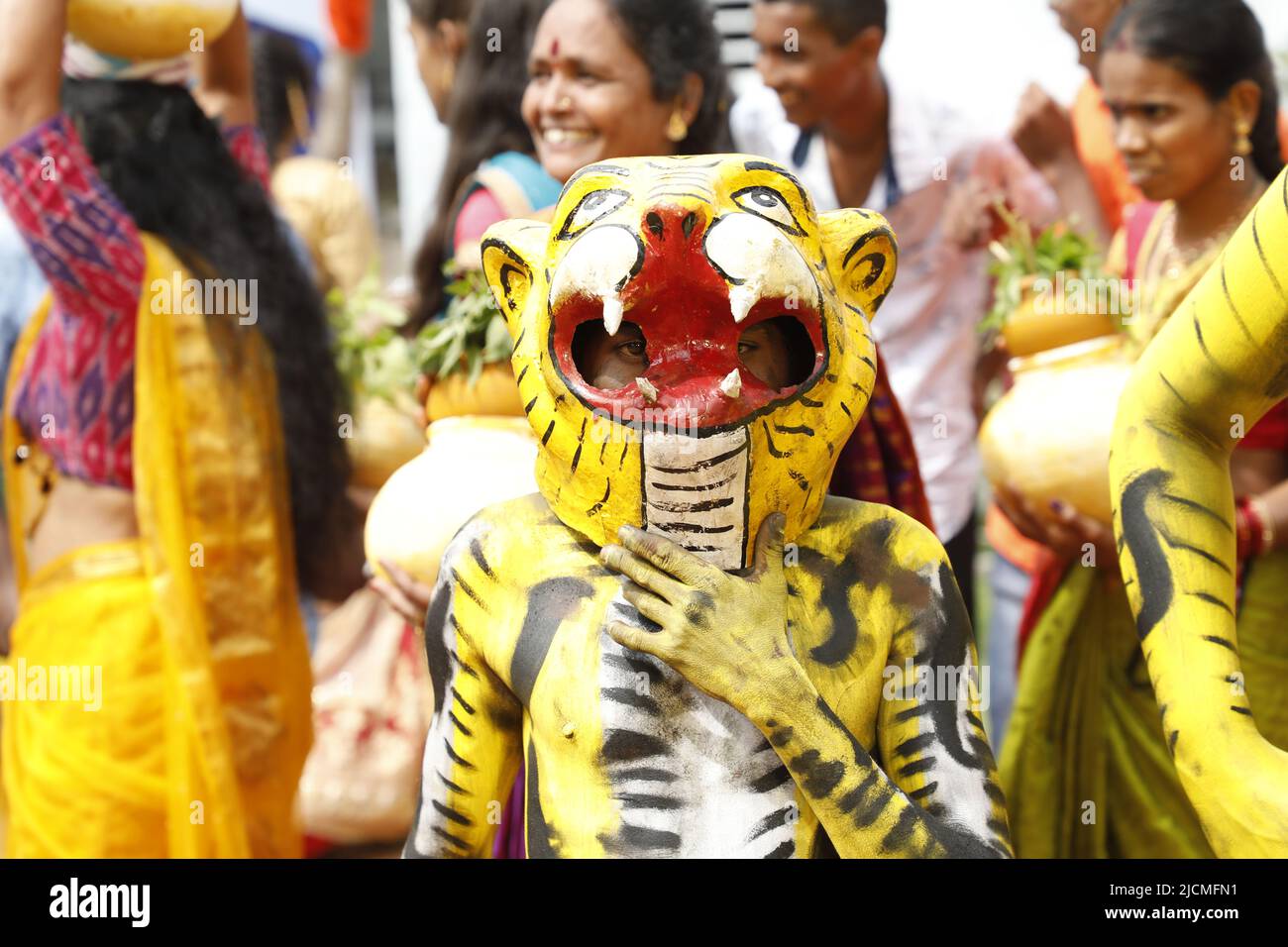Indian Male Devotee at temple Stock Photo - Alamy