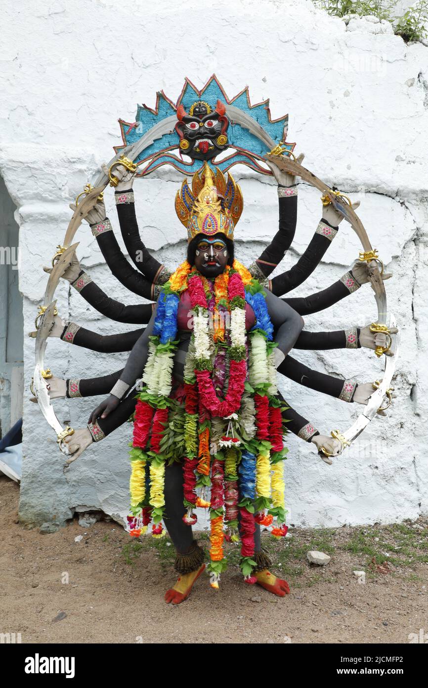 Indian Male Devotee at temple Stock Photo - Alamy