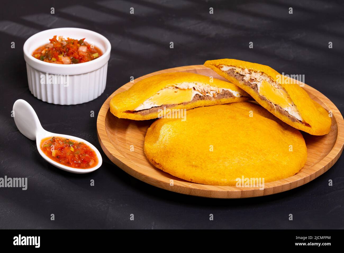 Fried Egg Arepa - Typical Food Of The Caribbean Region Of Colombia ...