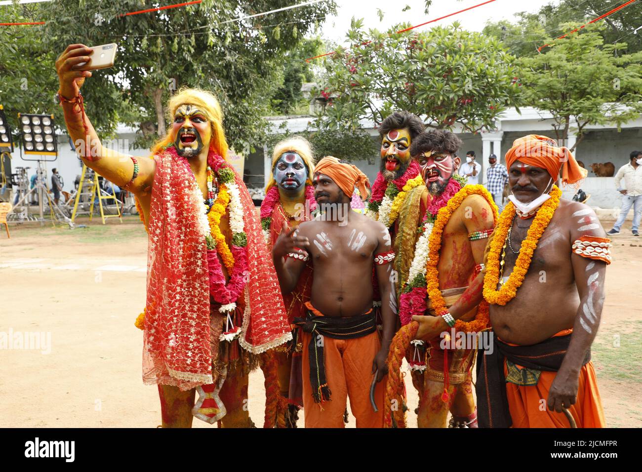 Indian Male Devotee at temple Stock Photo - Alamy