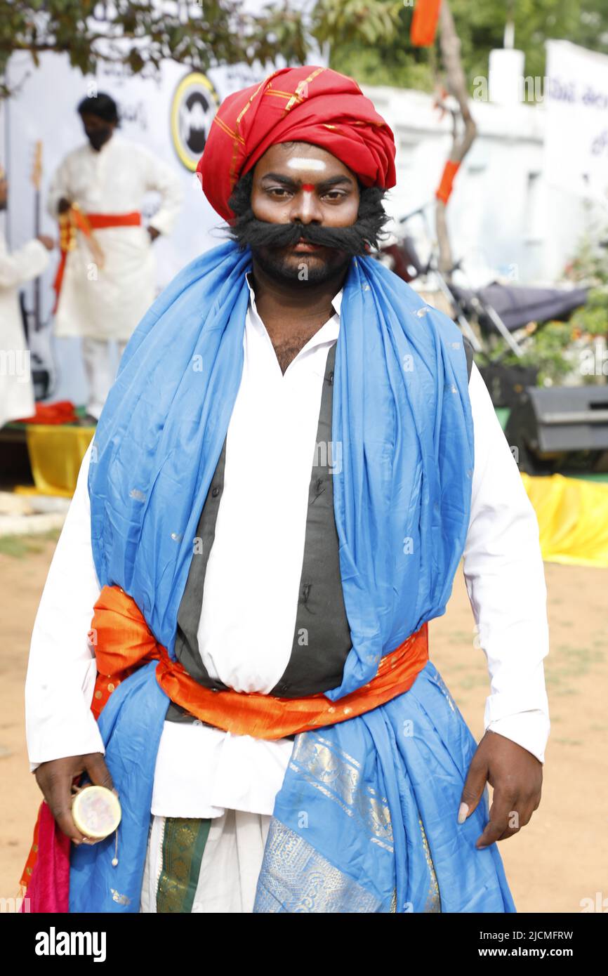Indian Male Devotee at temple Stock Photo - Alamy