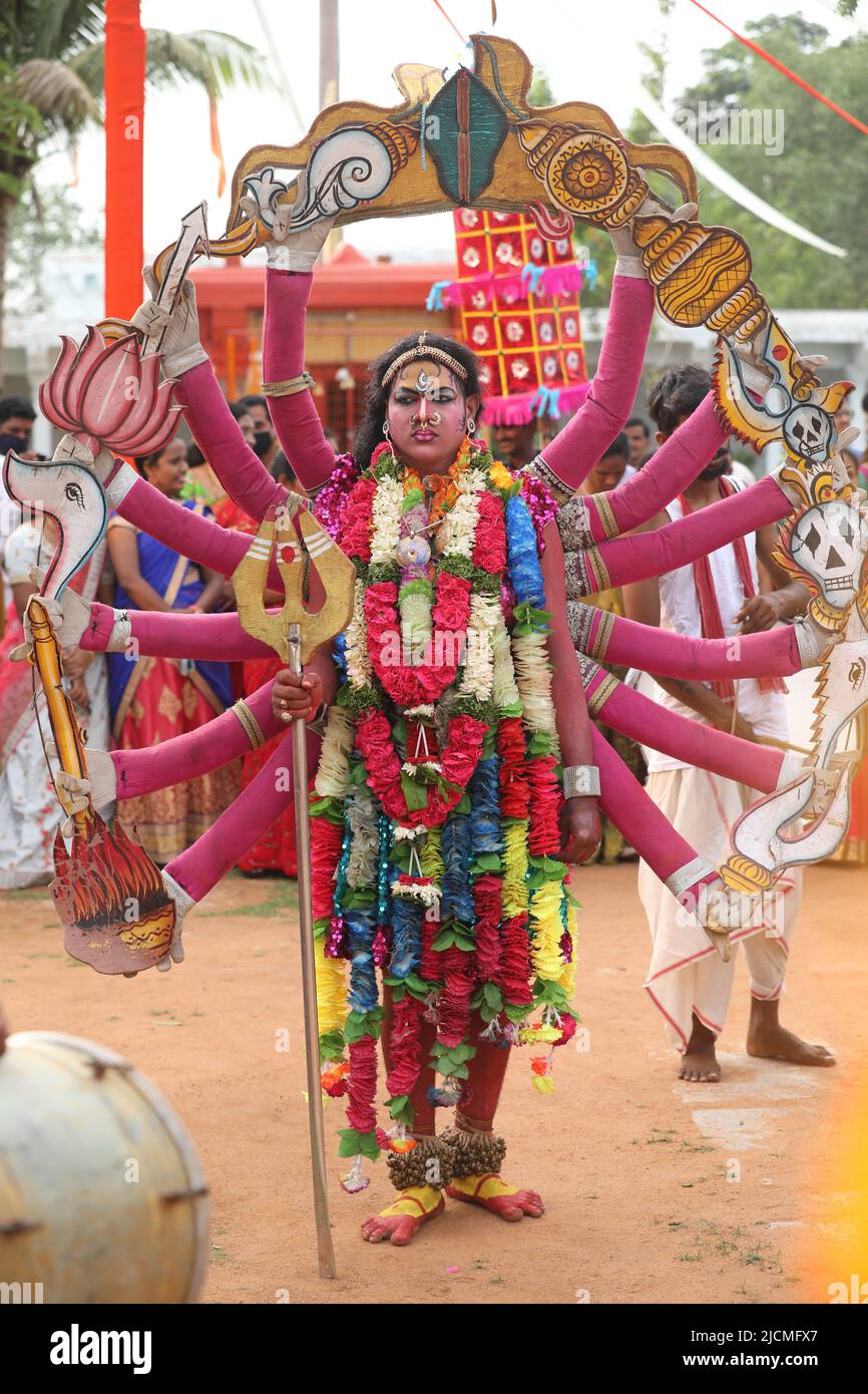 Indian Male Devotee at temple Stock Photo - Alamy