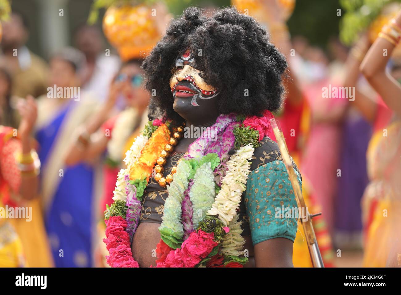 Indian Male Devotee at temple Stock Photo - Alamy