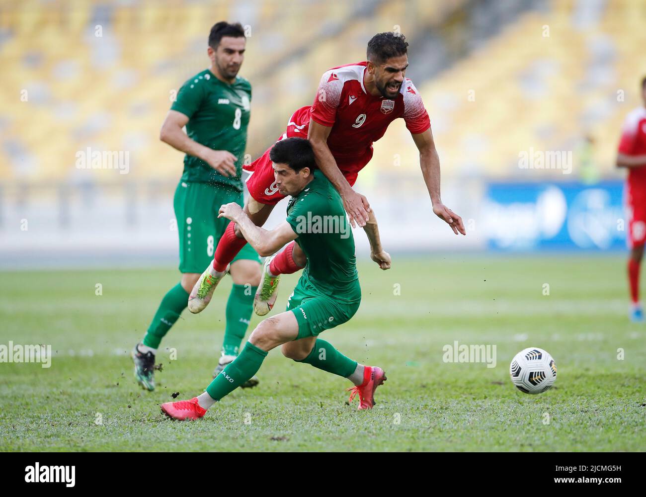 Kuala Lumpur, Malaysia. 14th June, 2022. Abdulla Yusuf Helal (C) of ...