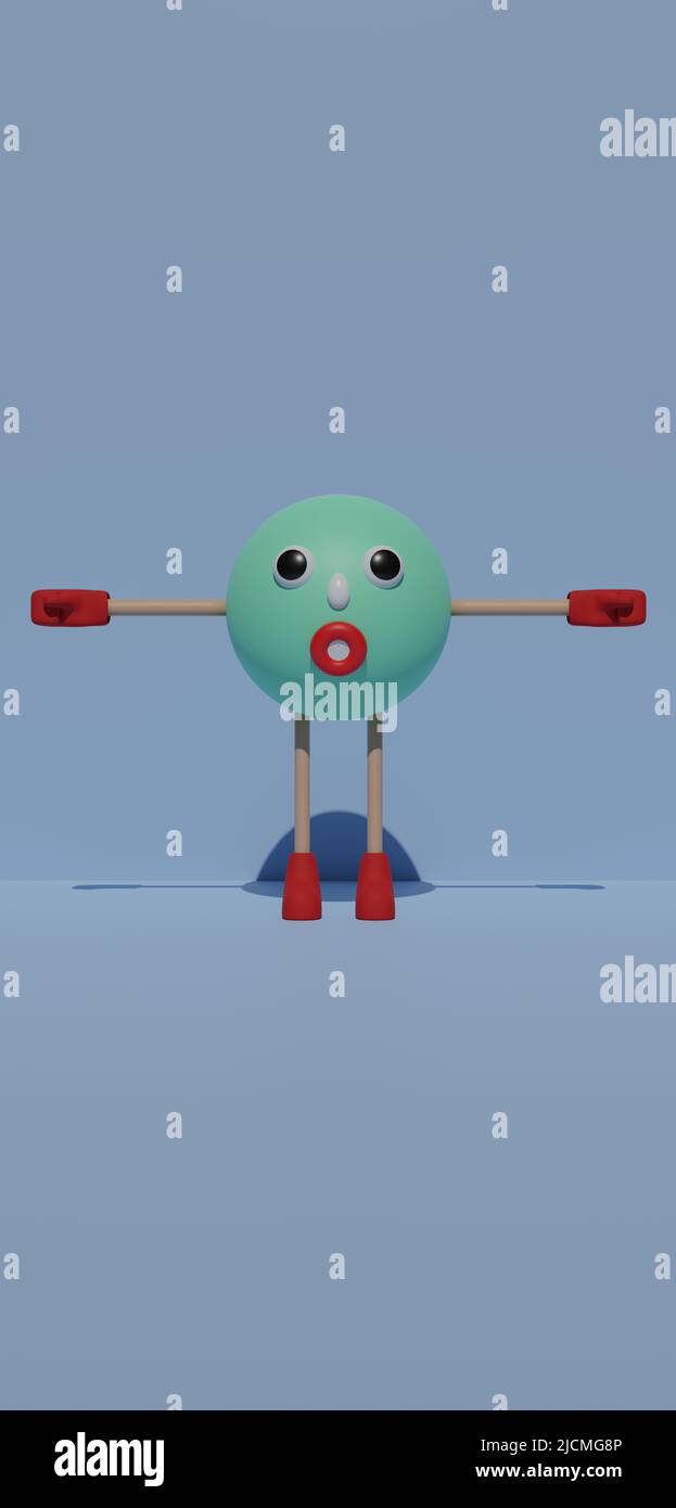 Sphere boxing boy character Stock Photo - Alamy