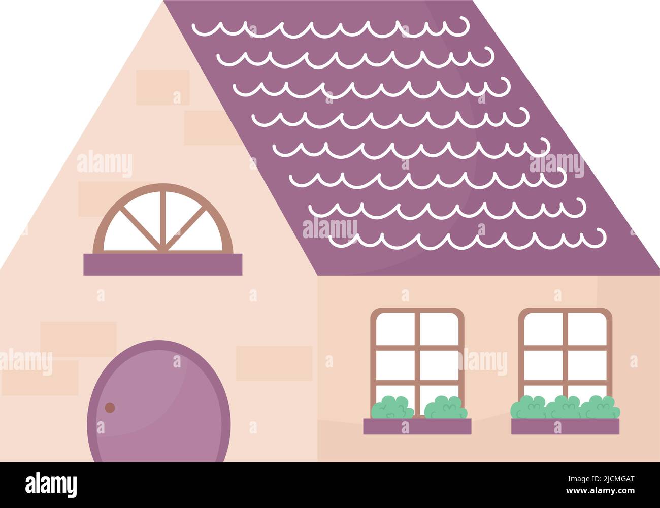 colored house illustration Stock Vector Image & Art - Alamy