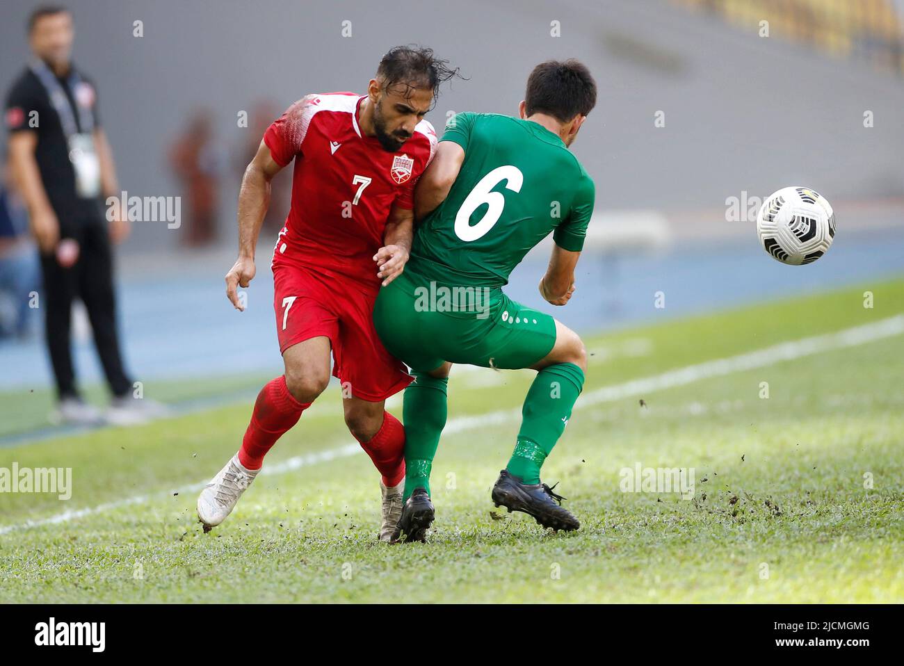 Kuala Lumpur, Malaysia. 14th June, 2022. Ali Jaafar Madan (L) of ...