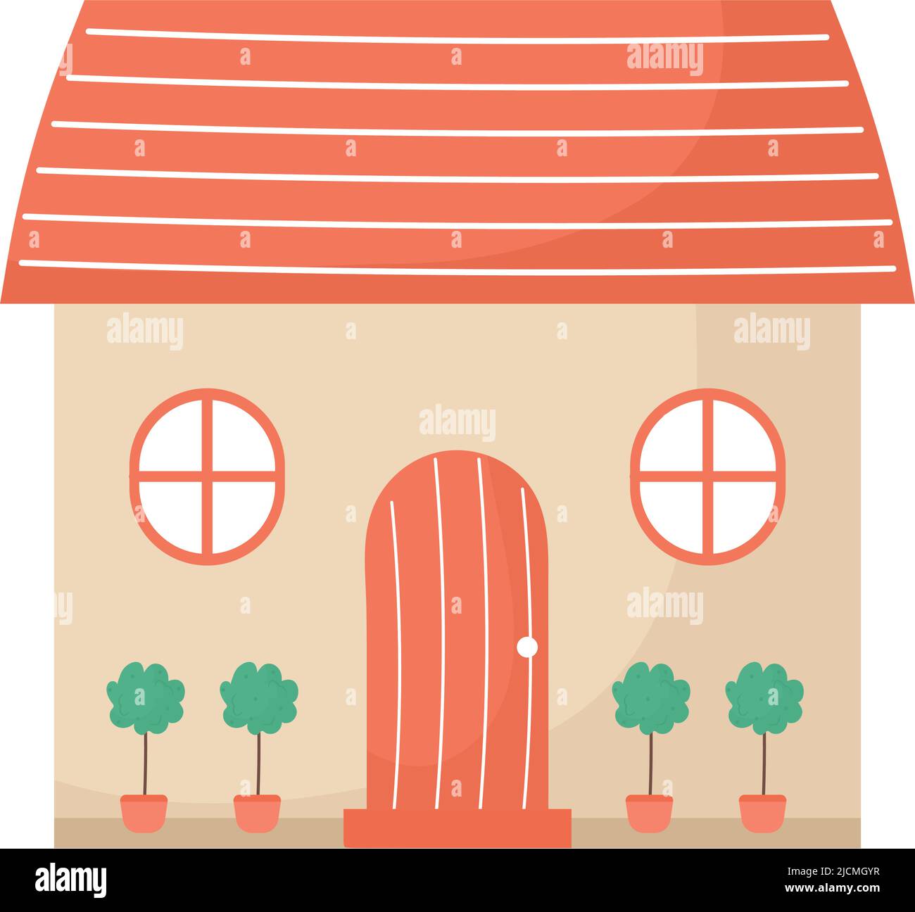 orange house design Stock Vector Image & Art - Alamy