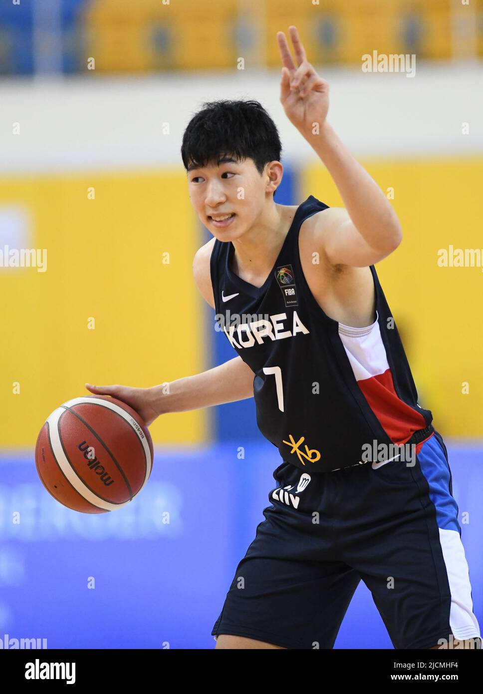 Seongwoo Kim of Korea Basketball team in action during the 2022 FIBA ...