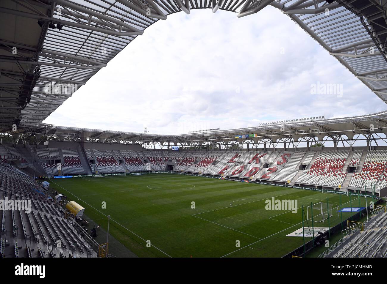 General view of the pitch and stadium ahead of the UEFA Nations League ...