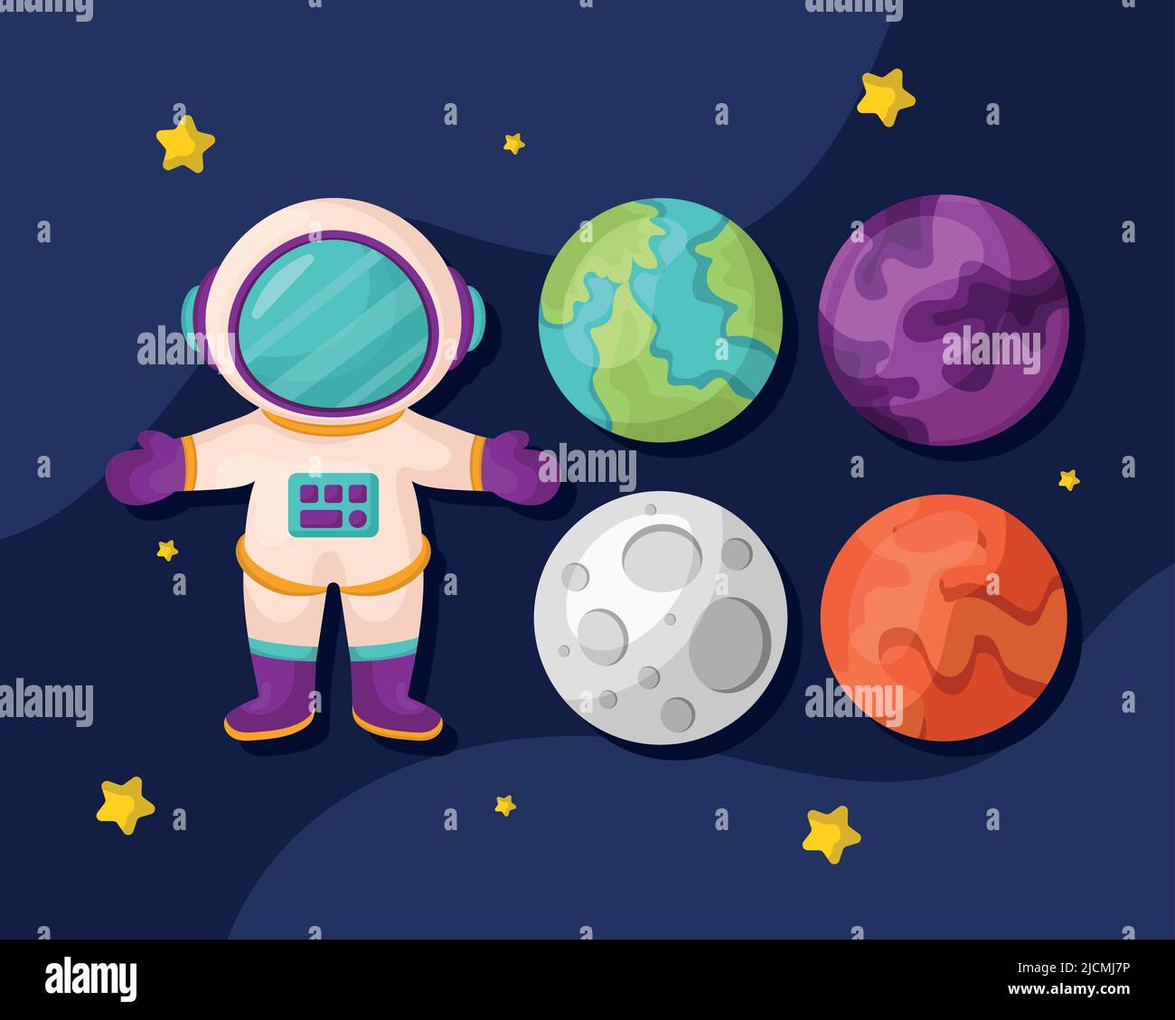 five space items Stock Vector Image & Art - Alamy