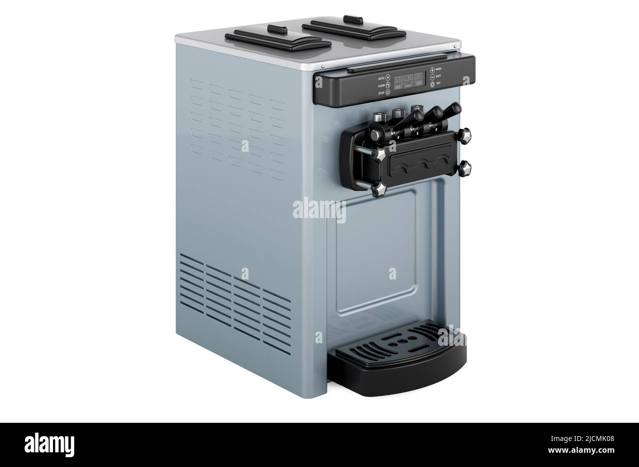 Commercial ice cream machine, 3D rendering isolated on white background Stock Photo - Alamy