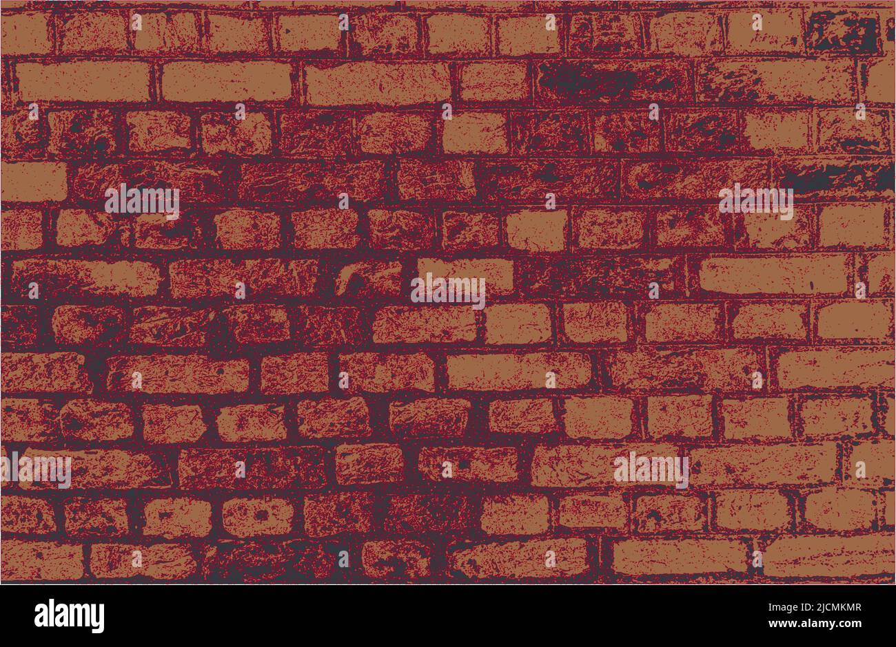 Distressed overlay texture of red, brown old brick wall, grunge ...