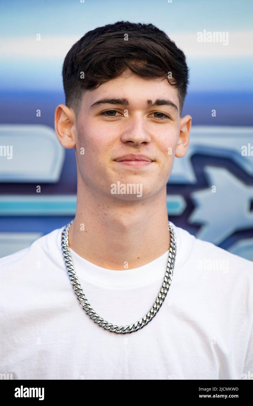 Max Mills attends the UK Premiere of "Lightyear" at Cineworld Leicester ...