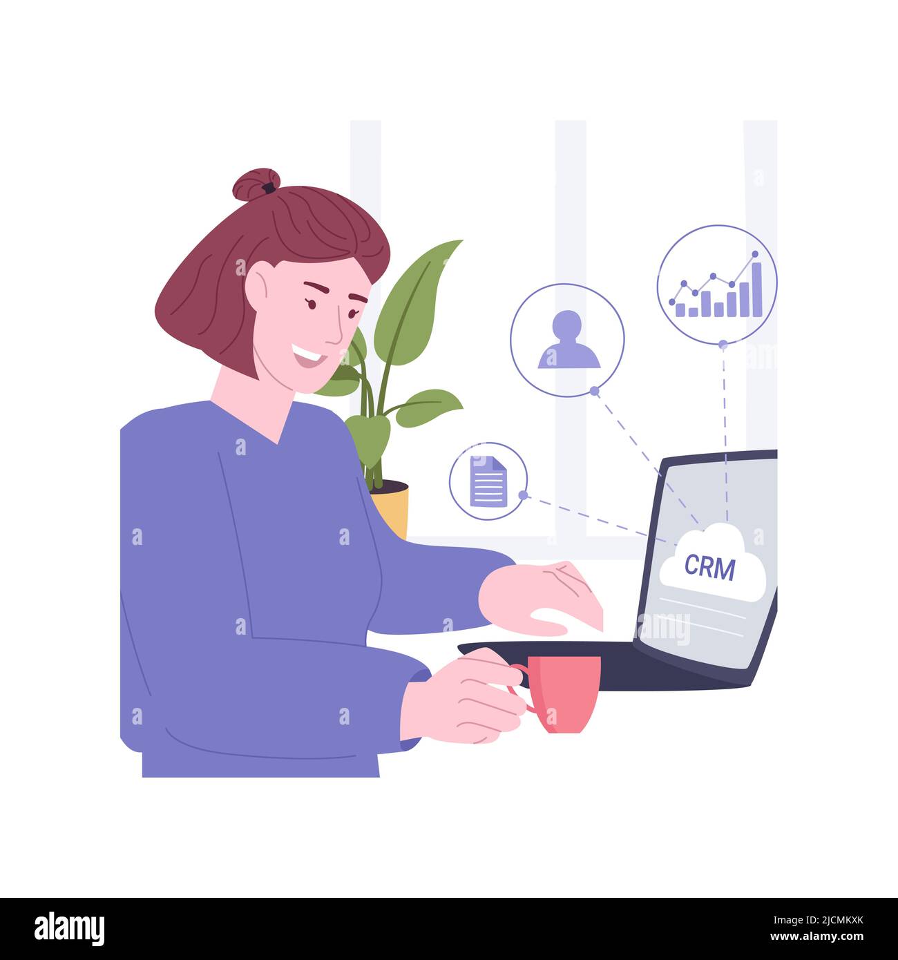 Personalized customer experience isolated cartoon vector illustrations ...