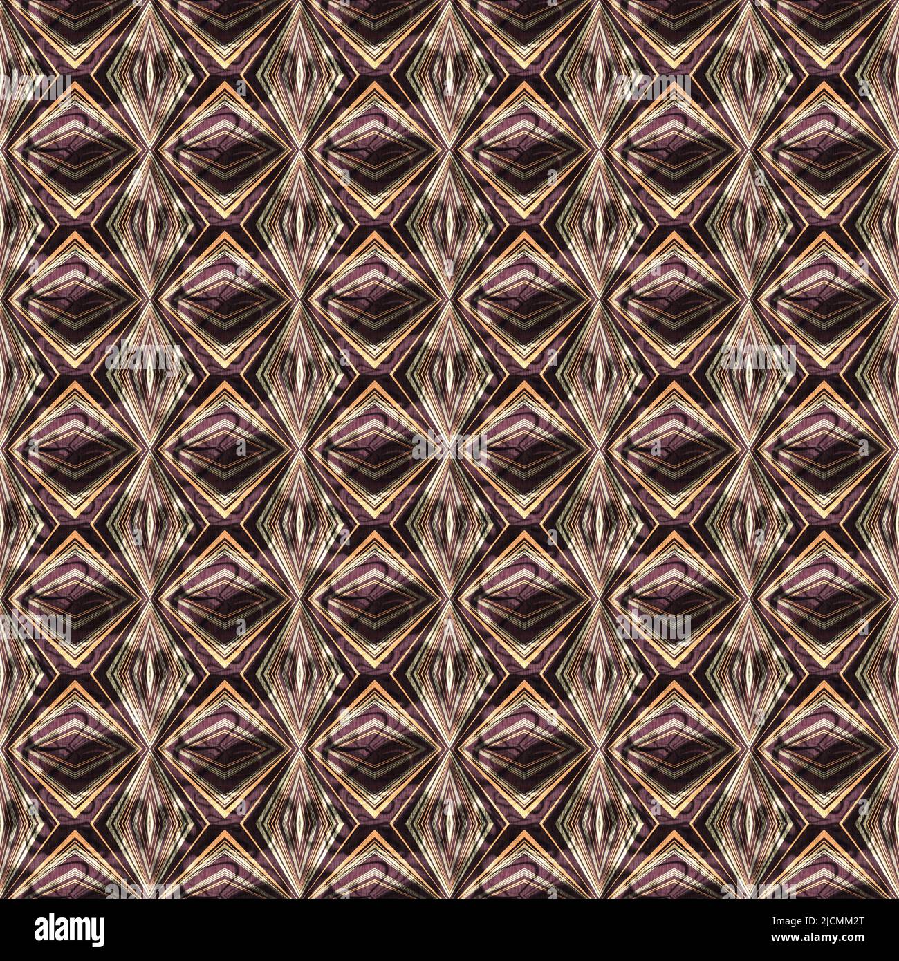Earthy colours Victorian antique geometric seamless pattern in ...