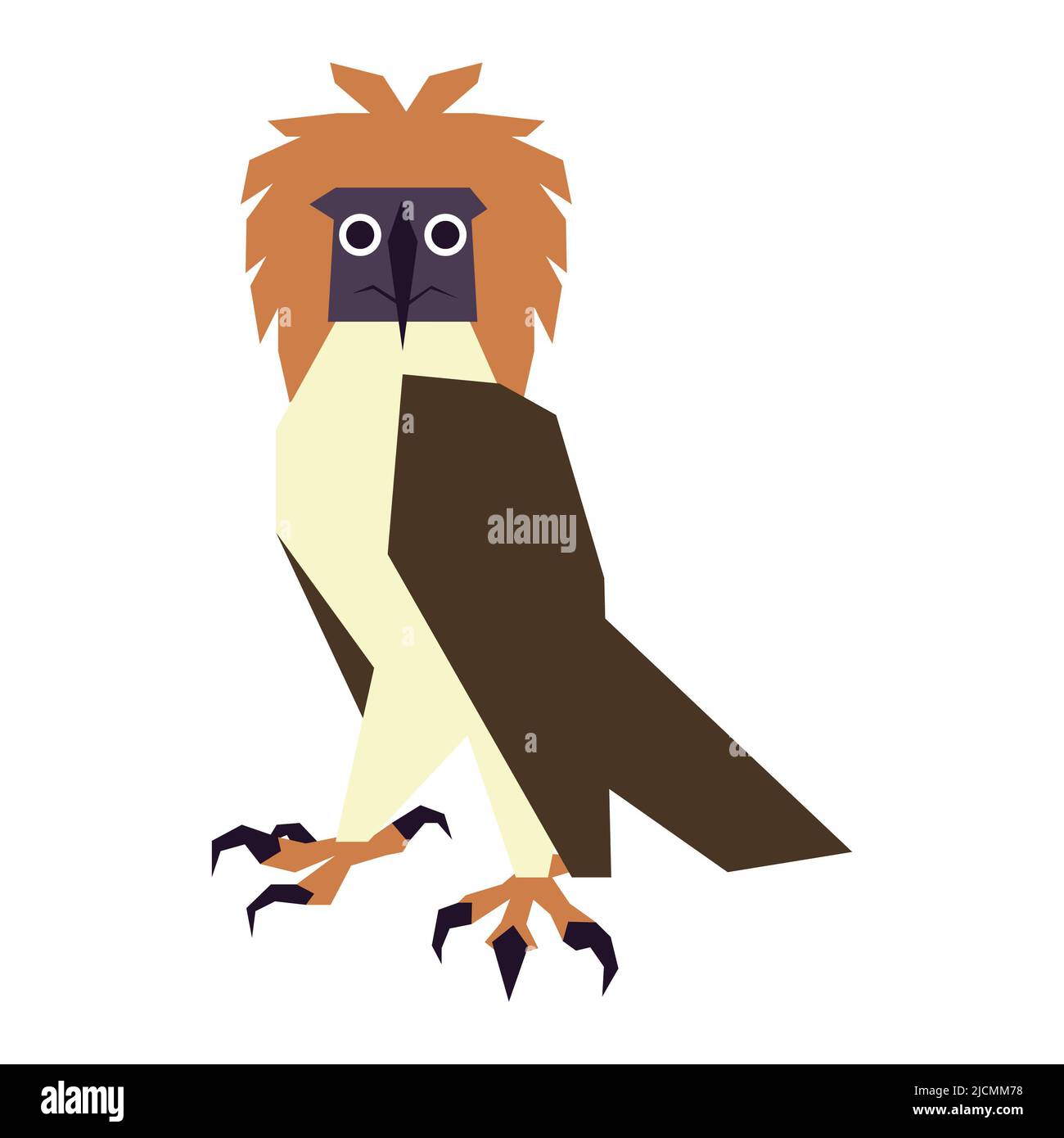 Colorful abstract geometric vector illustration of a bird Stock Photo ...