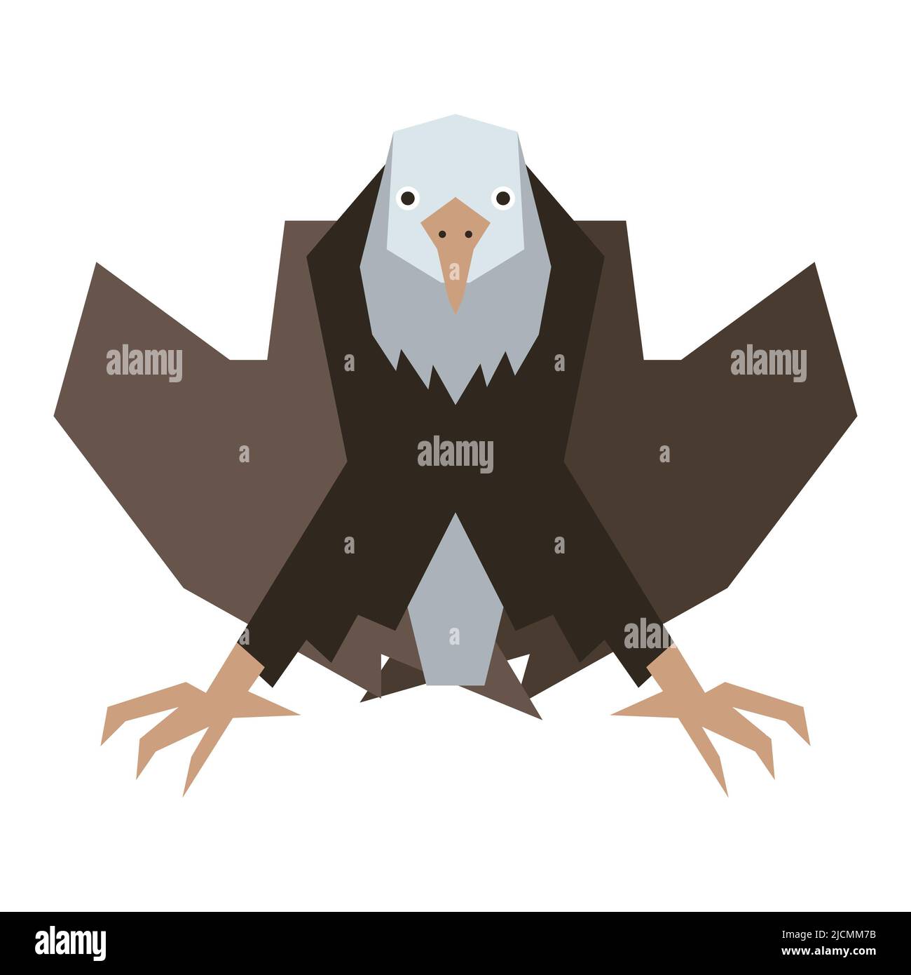 Colorful abstract geometric vector illustration of an eagle Stock Photo ...