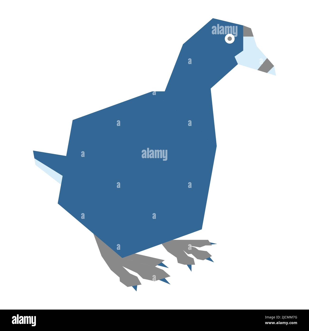 Colorful abstract geometric vector illustration of a bird Stock Photo ...