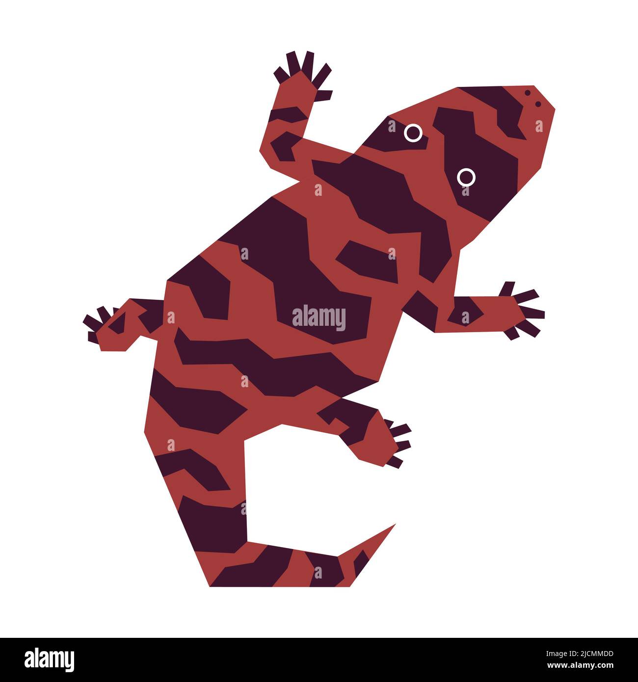 Colorful abstract geometric vector illustration of a prehistoric ...