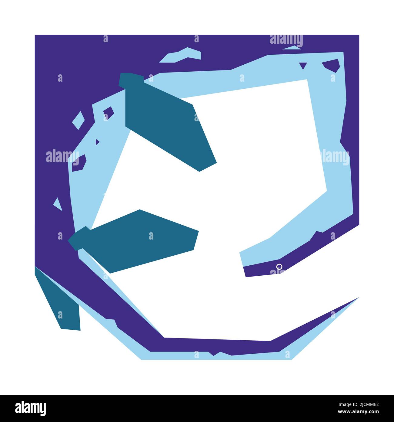 Colorful abstract geometric vector illustration of a prehistoric ...