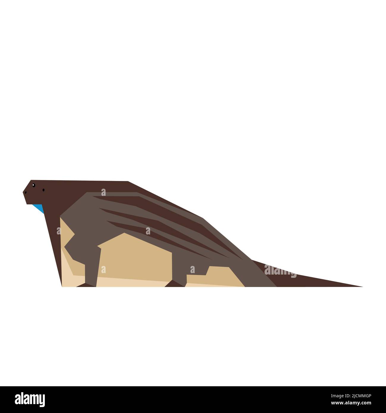 Colorful abstract geometric vector illustration of a lizard Stock Photo ...