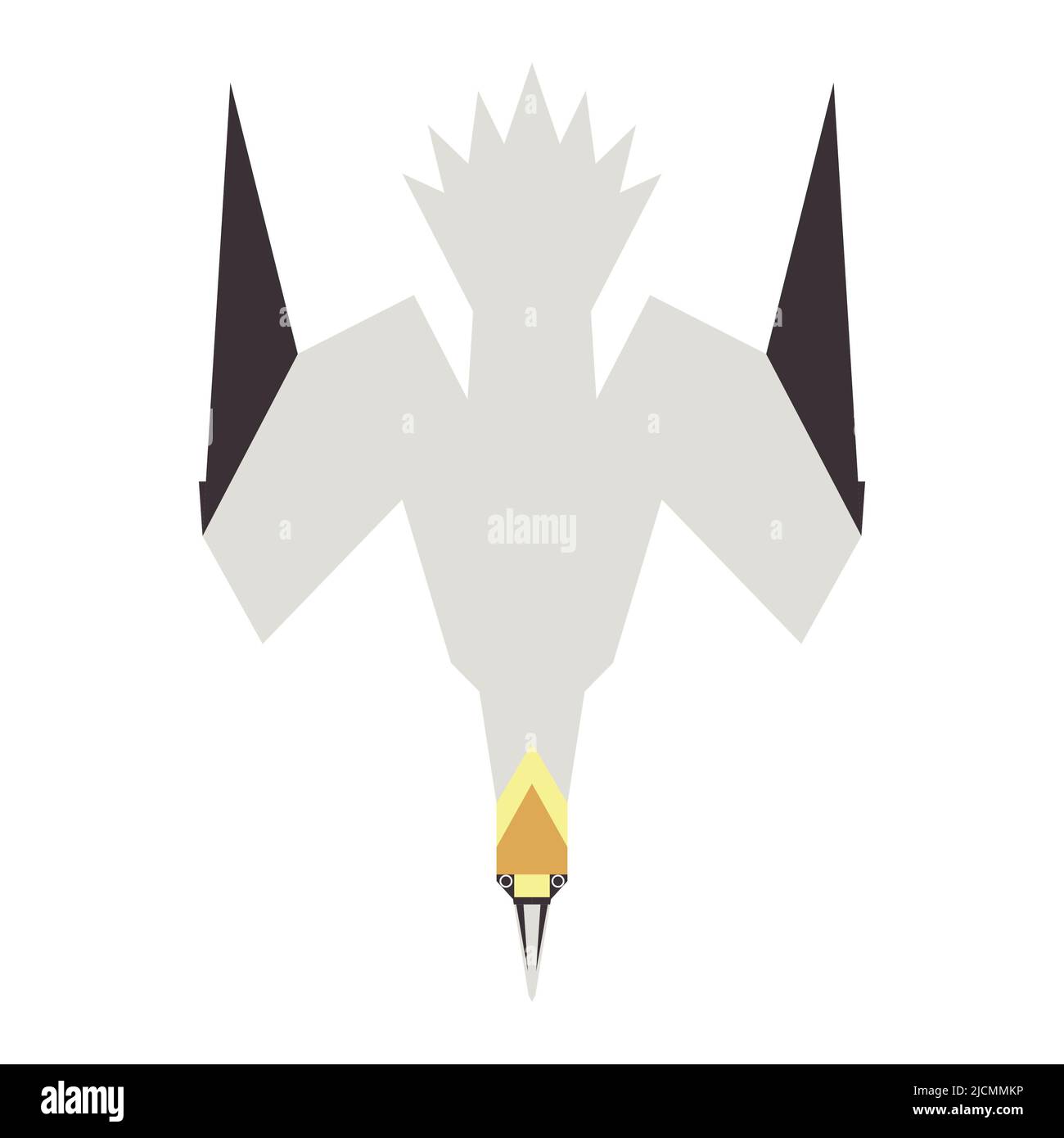 Colorful abstract geometric vector illustration of a bird Stock Photo ...