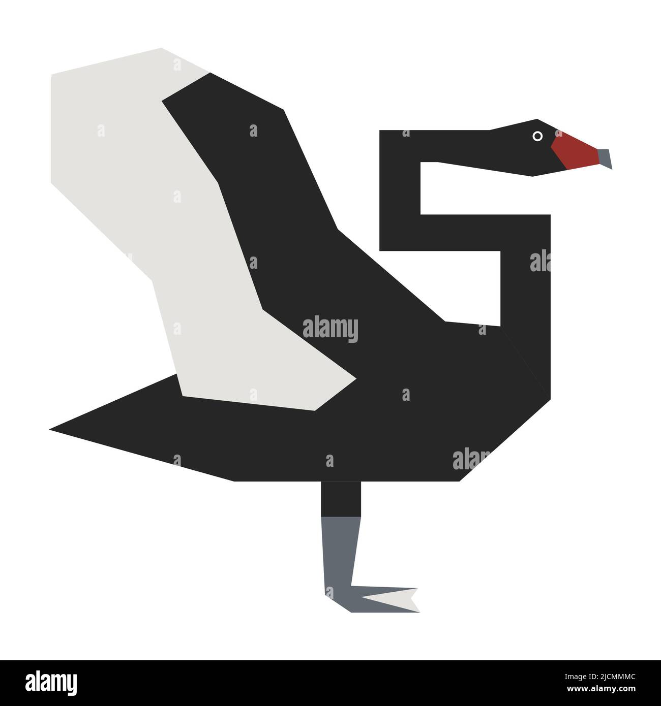 Colorful abstract geometric vector illustration of a bird Stock Photo ...