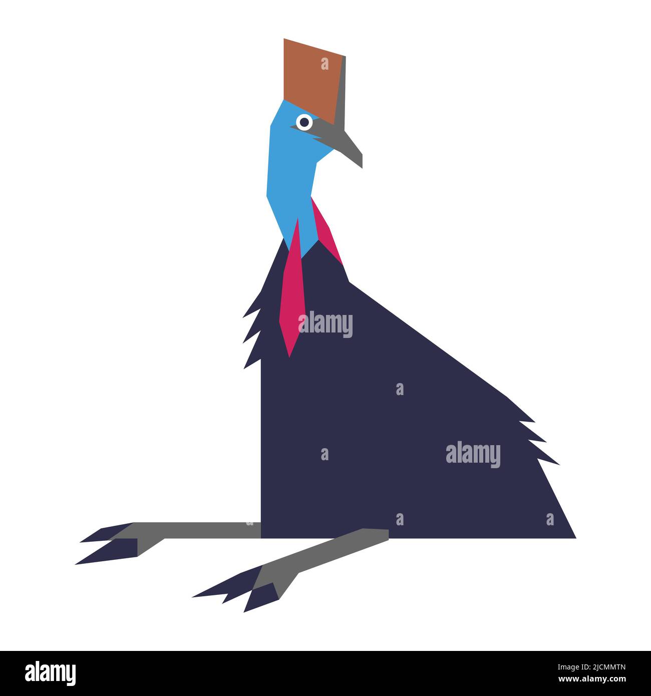 Colorful abstract geometric vector illustration of a bird Stock Photo ...