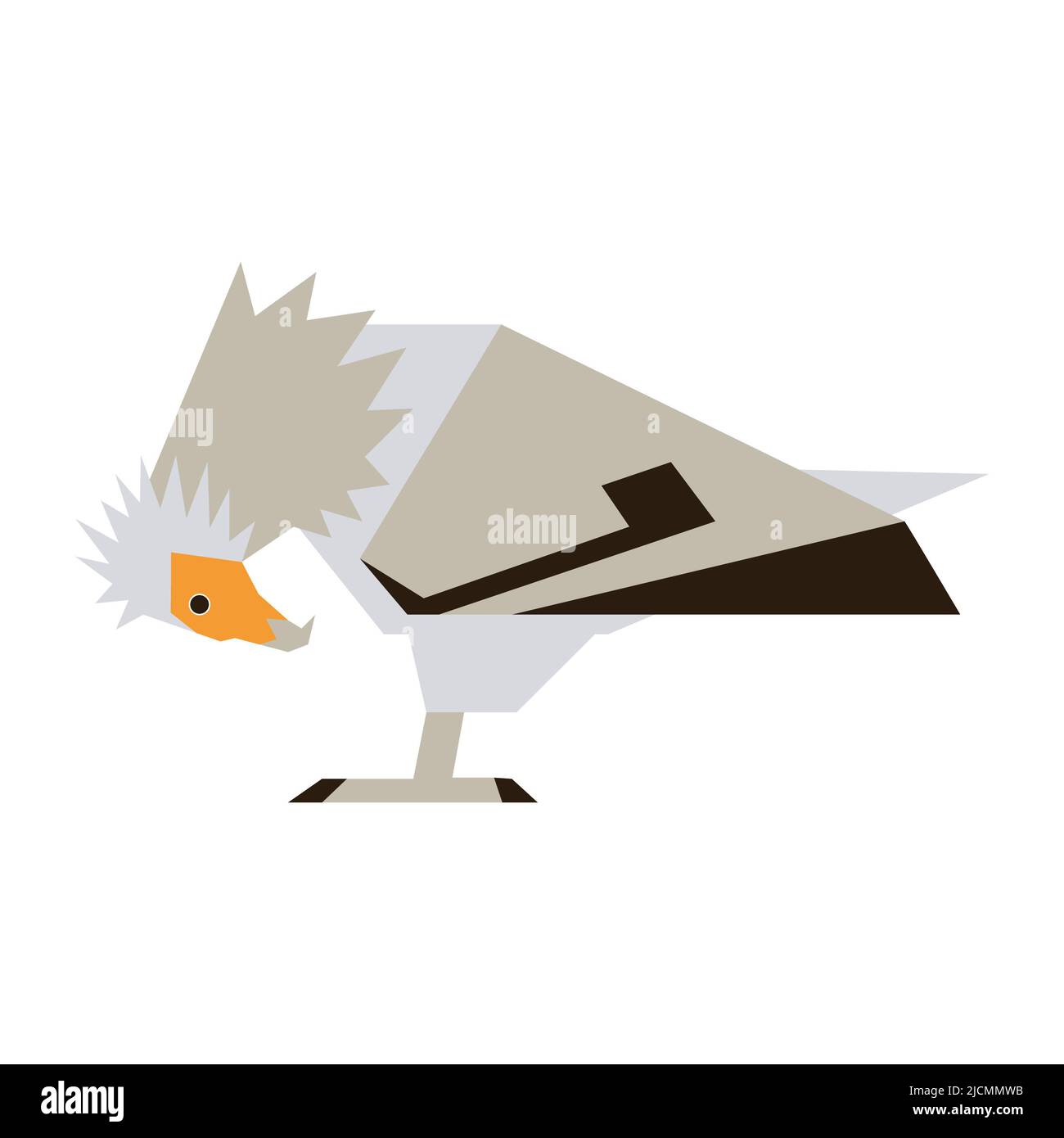 Colorful abstract geometric vector illustration of a bird Stock Photo ...