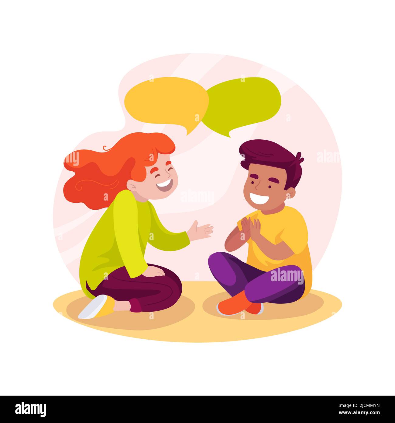 Dialogue children Cut Out Stock Images & Pictures - Alamy
