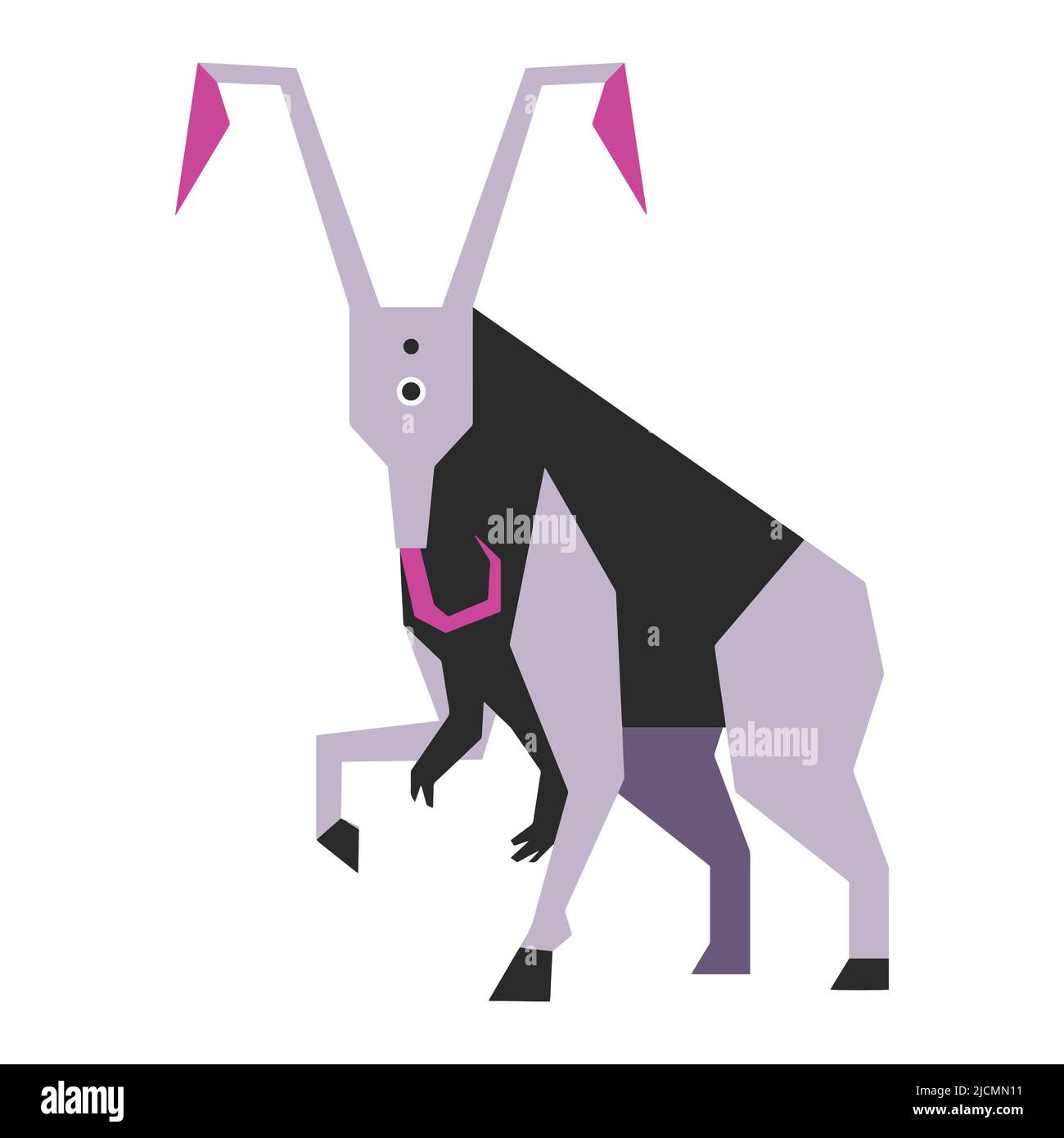 Colorful abstract geometric vector illustration of an alien Stock Photo ...