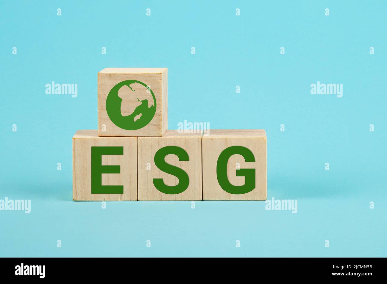 ESG concept of environmental, social and governance. ESG Words on a ...