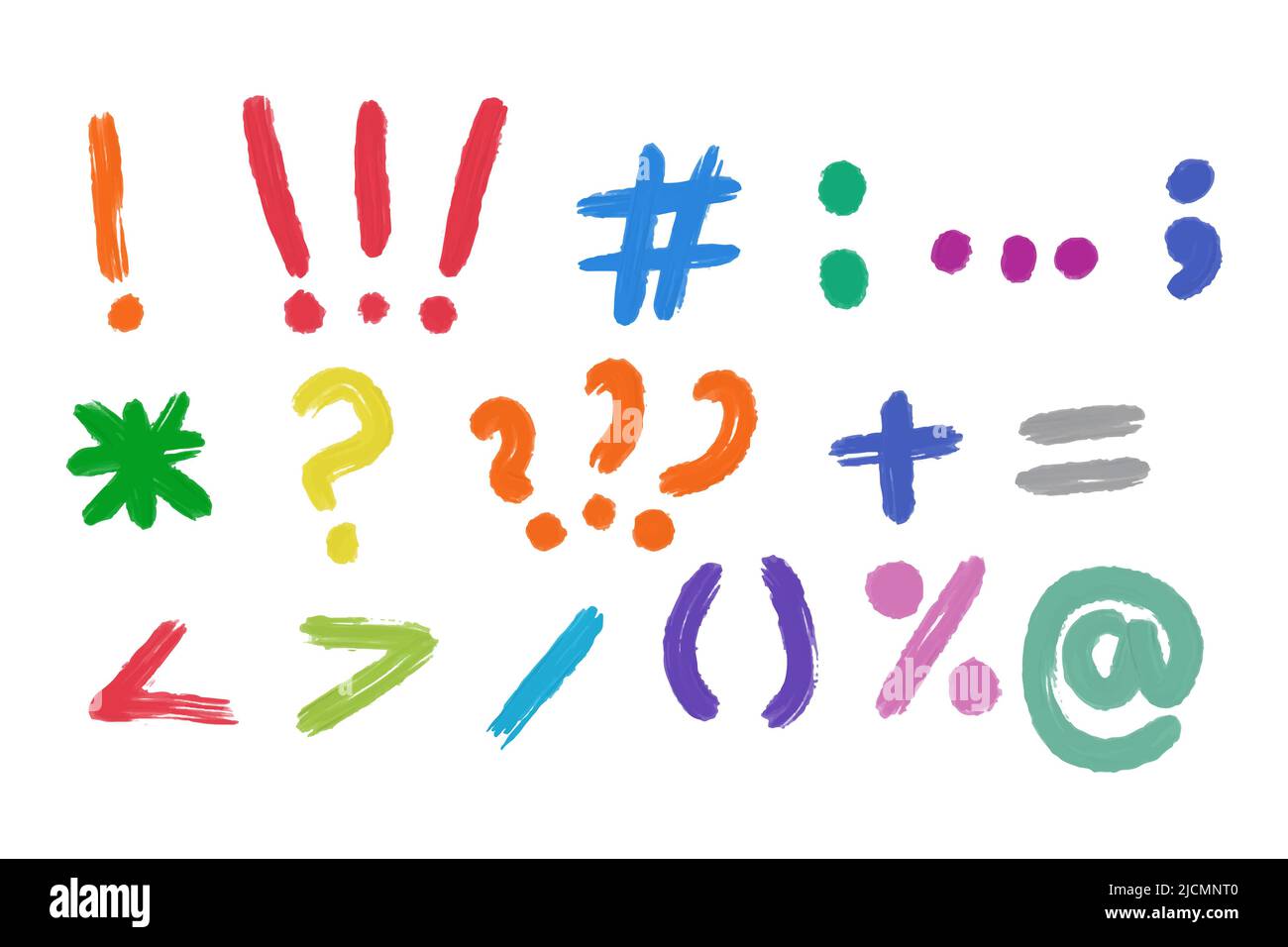 Signs and symbols, signs, punctuations, comma, question mark ...