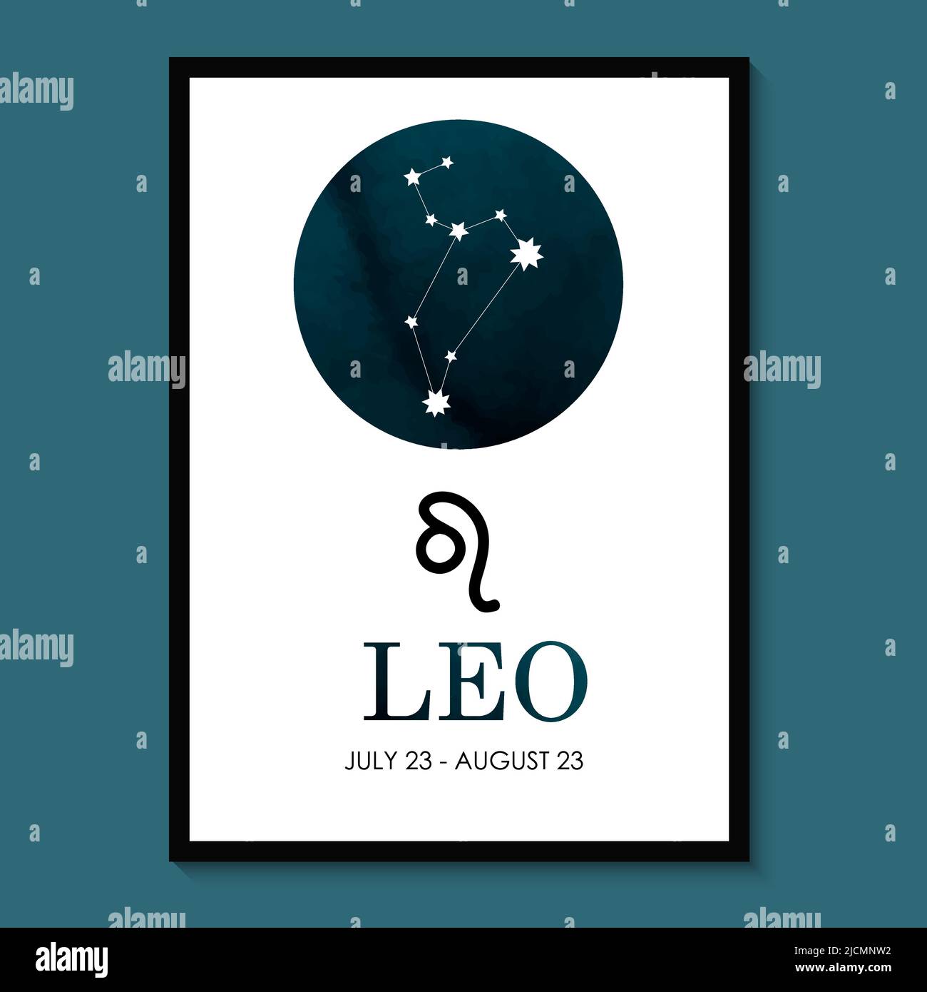 Leo Zodiac. Leo Zodiac Icon. Leo constellation astrology vector ...