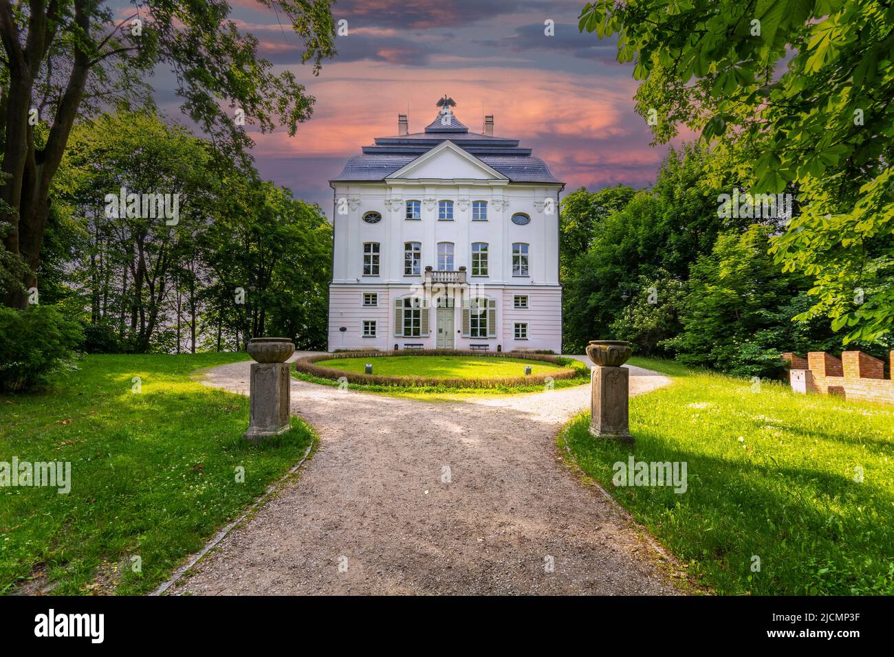 Palace and Park Complex in Ostromecko, Poland Stock Photo - Alamy