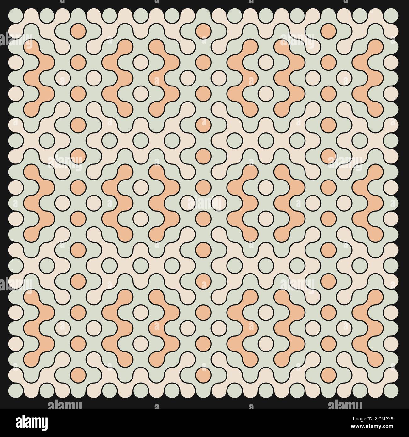 Random color rounded truchet tiling illustration Stock Vector Image ...