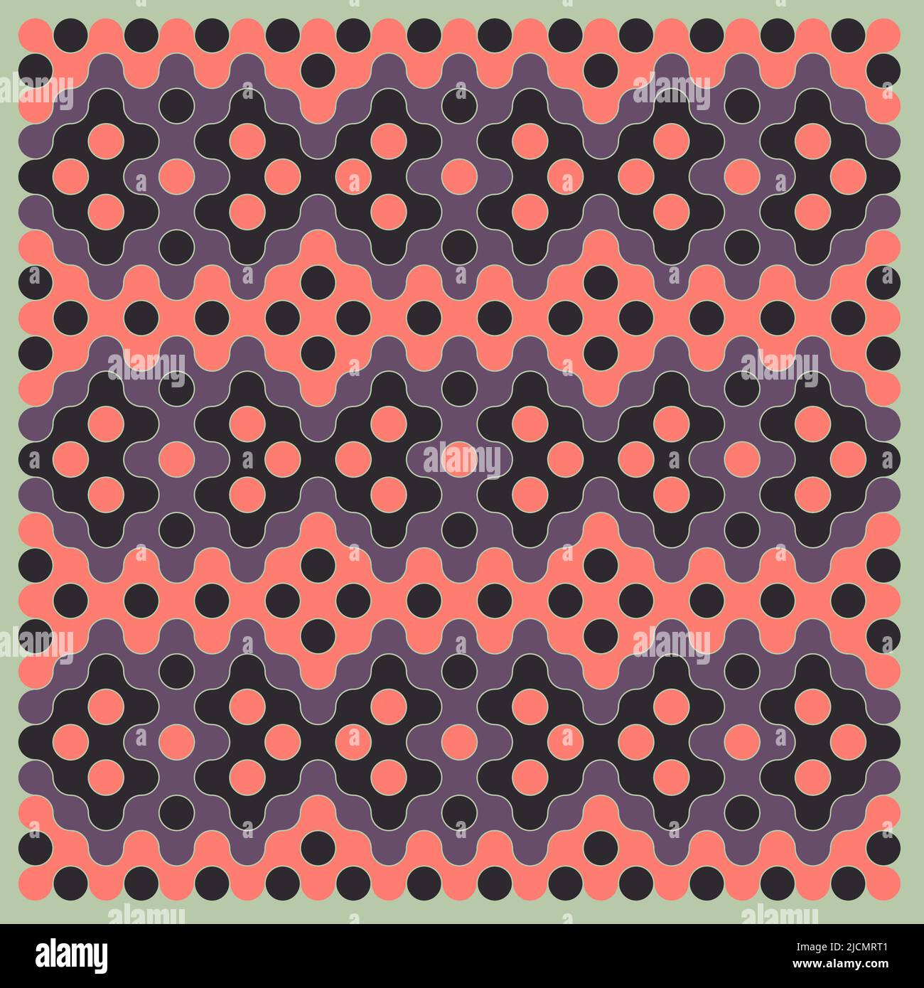 Random color rounded truchet tiling illustration Stock Vector Image ...