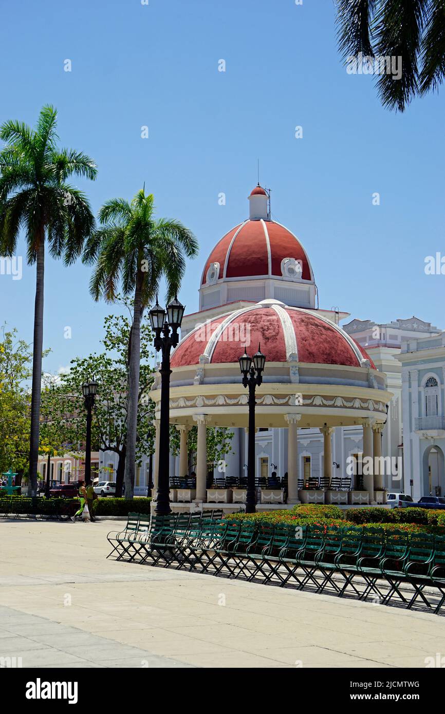 colorful monuments at cienfuegos central square Stock Photo - Alamy